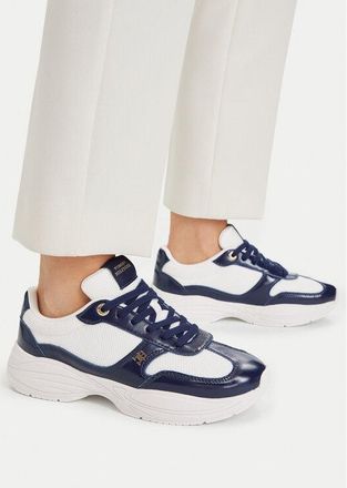 Tommy Hilfiger Sneakers Modern Runner Shiny Leather FW0FW09413 Dunkelblau