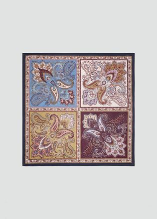 Mango Foulard en imprim&eacute; paisley grenat - Femme - Taille unique - MANGO