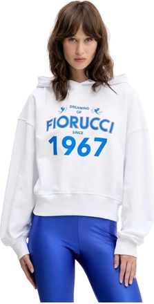 Fiorucci Dreaming 1967 Crop Sweat &agrave; capuche - Femme - Sweatshirts et sweats &agrave; capuche - Blanc - Taille: 40 FR
