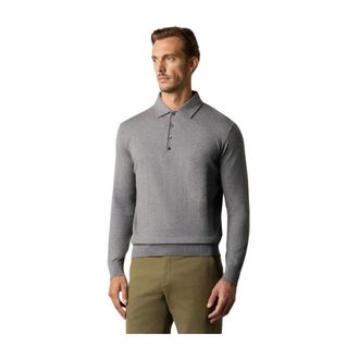 Brooks Brothers Cotton-Cashmere Polo - - Knitwear - Herren - Grau - S
