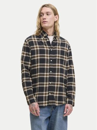 Jack & Jones Jack & Jones Hemd Classic Flannel 12278406 Schwarz Regular Fit