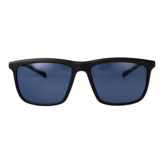 Emporio Armani Lunettes de soleil rectangulaires - Homme - Accessoires - Noir - Taille: 57 MM