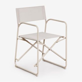 Sklum Chaise de r&eacute;alisateur pliante en acier Melida SKLUM Tapioca Beige