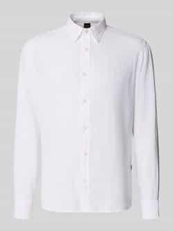 Boss Orange by Hugo Boss Regular Fit Freizeithemd aus reinem Leinen Modell RELEGANT