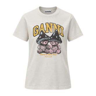 Ganni T-Shirt - - Tops - Damen - Wei&szlig; - XS