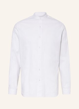 Paul Paul Hemd Comfort Fit Mit Leinen weiss