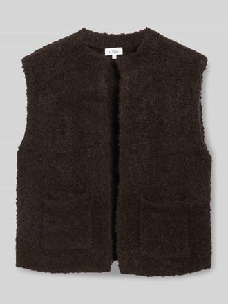 s.Oliver Red Label Regular Fit Strickweste mit Woll-Anteil