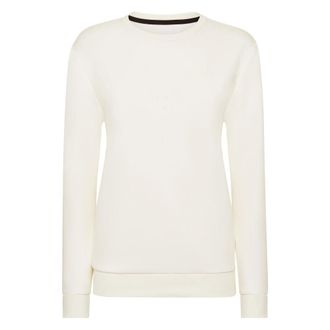 Plein Sport Femme, Sweatshirts et sweats &agrave; capuche, Blanc, Taille: 46 FR Modal SweaT-shirt LS