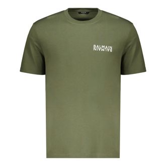 Balmain Kurz&auml;rmeliges T-Shirt - - Tops - Herren - Gr&uuml;n - L