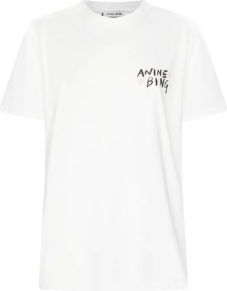 Anine Bing t-shirt à logo au dos - Blanc