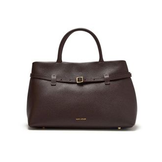 Manu Atelier Femme, Sacs, Brun, Taille: ONE Size Sac Fourre-Tout Marron avec Fermeture Magn&eacute;tique