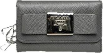 Prada Porte-cl&eacute;s Vintage Pre-owned - Femme - Pre-owned - Gris - Taille: ONE Size