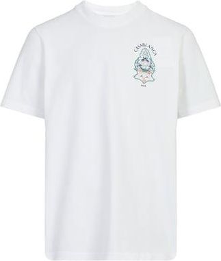 Casablanca T-shirt Hotel Emblem en coton