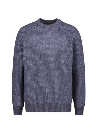 Boss Orange by Hugo Boss BOSS Orange Herren Pullover blau unifarben
