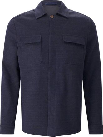 Eleventy Homme, Vestes, Bleu, Taille: XL Surchemise