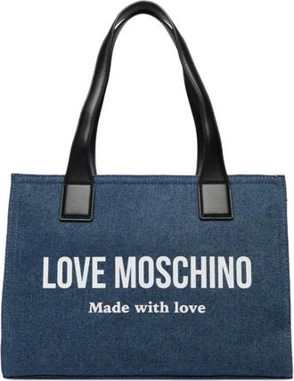 Love Moschino Femme, Sacs, Bleu, Taille: ONE Size Tote Bag