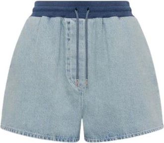 Moschino Femme, Shorts, Bleu, Taille: 40 FR Short en denim de coton