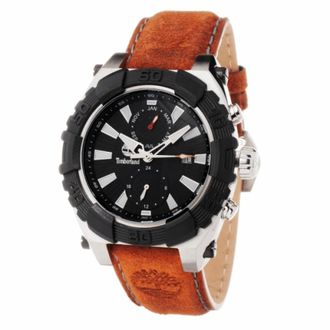 Timberland Homme, Accessoires, Multicolore, Taille: ONE Size Montre à Bracelet en Cuir et Acier Inoxydable