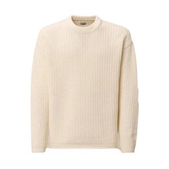 C.P. Company C.p. Company, Homme, Pulls, Blanc, Taille: XL Maille Chenille Col Rond