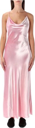Alberta Ferretti Femme, Robes, Rose, Taille: 38 FR Robe en Velours Rose avec Dos Ouvert