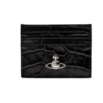Vivienne Westwood Porte-cartes avec logo - Femme - Accessoires - Noir - Taille: ONE Size