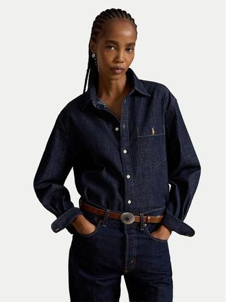 Polo Ralph Lauren Jeanshemd 211B17136001 Dunkelblau Regular Fit