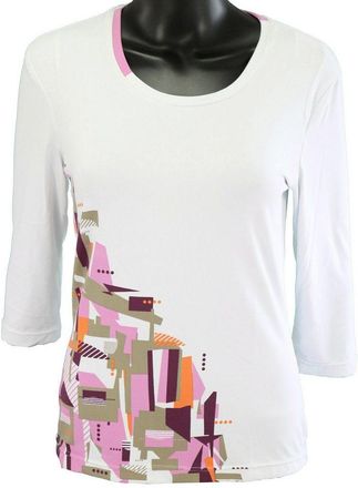 Joy 3/4-Arm-Shirt Ayla Damenshirt 3/4 Arm Angenehmer, glatter Stoff