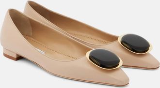 Manolo Blahnik Ballerinas Chiaran aus Leder