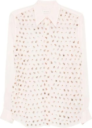 Dries Van Noten Femme, Blouses et Chemises, Rose, Taille: 38 FR Chemise Orn&eacute;e