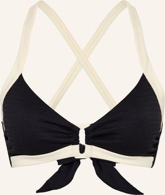 Seafolly Bustier-Bikini-Top Bandwave schwarz