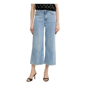 Guess Bellflower Jeans Coupe Courte - Femme - Jeans - Bleu - Taille: W29