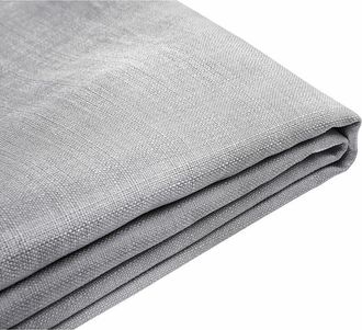 Beliani Beliani - Bezug Grau 160 x 200 cm für Bett Abnehmbares und waschbares Material Pflegeleicht Modern