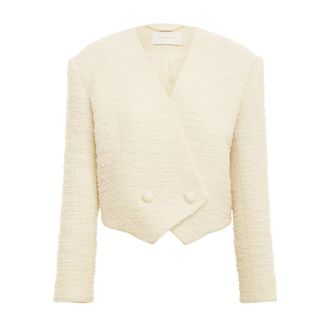 Zimmermann Luminosity Cropped Blazer - - Jackets - Damen - Beige - M