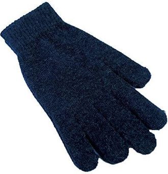 Undercover Lot de 3 paires de gants dhiver en tricot pour homme avec laine noire, anthracite, bleu marine, bleu marine, taille unique