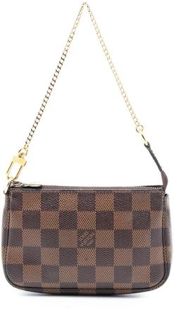 Louis Vuitton Crossbody Bags - Damier Ebene Mini Pochette Accessoires - Gr. unisize - in Braun - f&uuml;r Damen