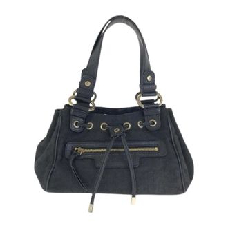 Bulgari Pre-owned Sac seau en toile et cuir Logo Mania - Femme - Pre-owned - Noir - Taille: ONE Size
