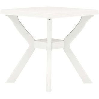vidaXL Bistrotisch Wei&szlig; 70x70x72 cm Kunststoff vidaXL