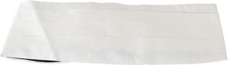 Dolce & Gabbana Homme, Accessoires, Blanc, Taille: XL Silk Cummerbund