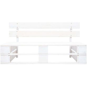 vidaXL Vidaxl - Banc de jardin en pin&egrave;de impr&eacute;gn&eacute;e FSC - 2 places - Dimensions 110 x 65 x 55 cm - R&eacute;sistant aux intemp&eacute;ries - Confort optimal avec coussins