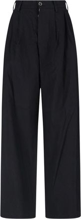 Uma Wang Pantalons D&eacute;contract&eacute;s - Noir