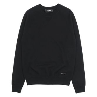 Dsquared2 Logo Plaque Sweater - - Sweatshirts & Hoodies - Herren - Schwarzk - XL