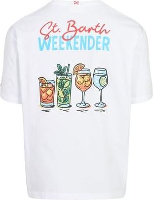 MC2 Saint Barth T-shirt amples&eacute;rigraphi&eacute; en coton