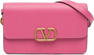 Valentino Garavani sac à bandoulière en cuir VLogo (2018-2025) - Rose