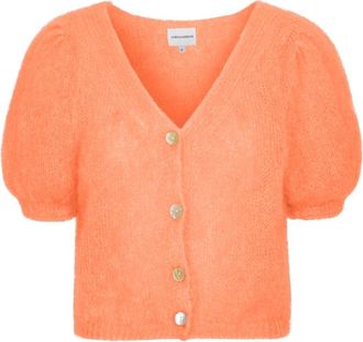 Americandreams Americandreams, Femme, Pulls, Orange, Taille: 44 FR Harper Cardigan