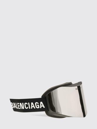 Balenciaga Lunettes de soleil masque en nylon avec logo et sangle r&eacute;glable