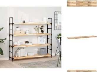 vidaXL Schweberegal 140x30x4 cm Massivholz Akazie Unbehandelt - Wandregal - Holzkasten - Akzidenz - Dekorationselement - Möbelstück