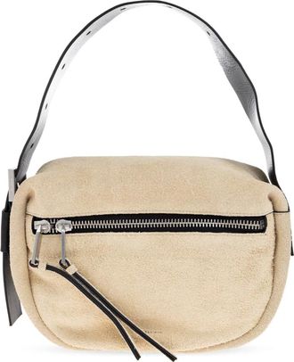 AllSaints Femme, Sacs, Beige, Taille: ONE Size Noemie Mini Sac Bandouli&egrave;re en Su&egrave;de