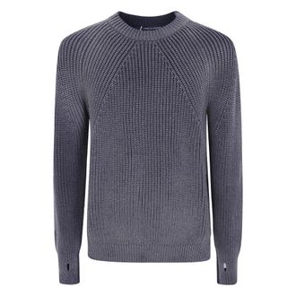 Comme Des Gar&ccedil;ons W-Name Woll Rundhals Strickpullover - - Knitwear - Herren - Blau - M