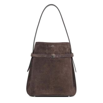 Toteme Femme, Sacs, Brun, Taille: ONE Size Sac Seau en Daim Ceinturé