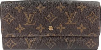 Louis Vuitton Portemonnaie - Louis Vuitton Canvas Monogram Sarah Wallet - Gr. unisize - in Braun - für Damen
